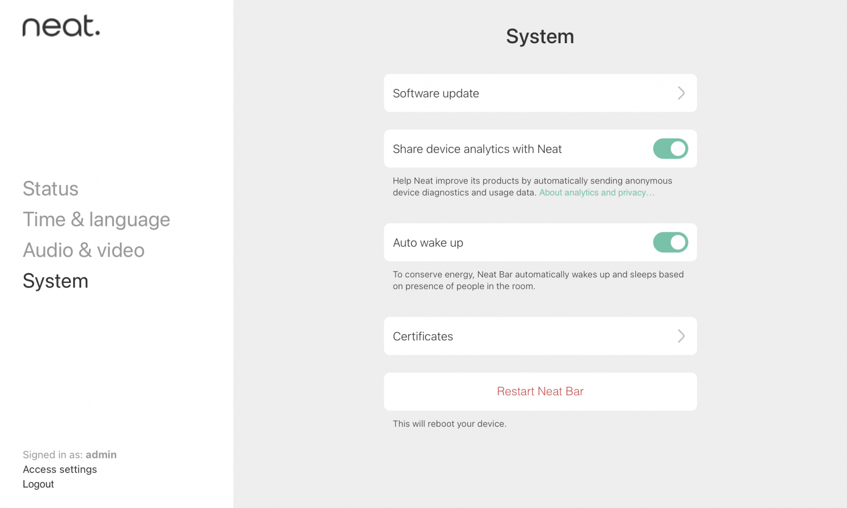How to Enable Remote Access on Neat Devices - Neat Support