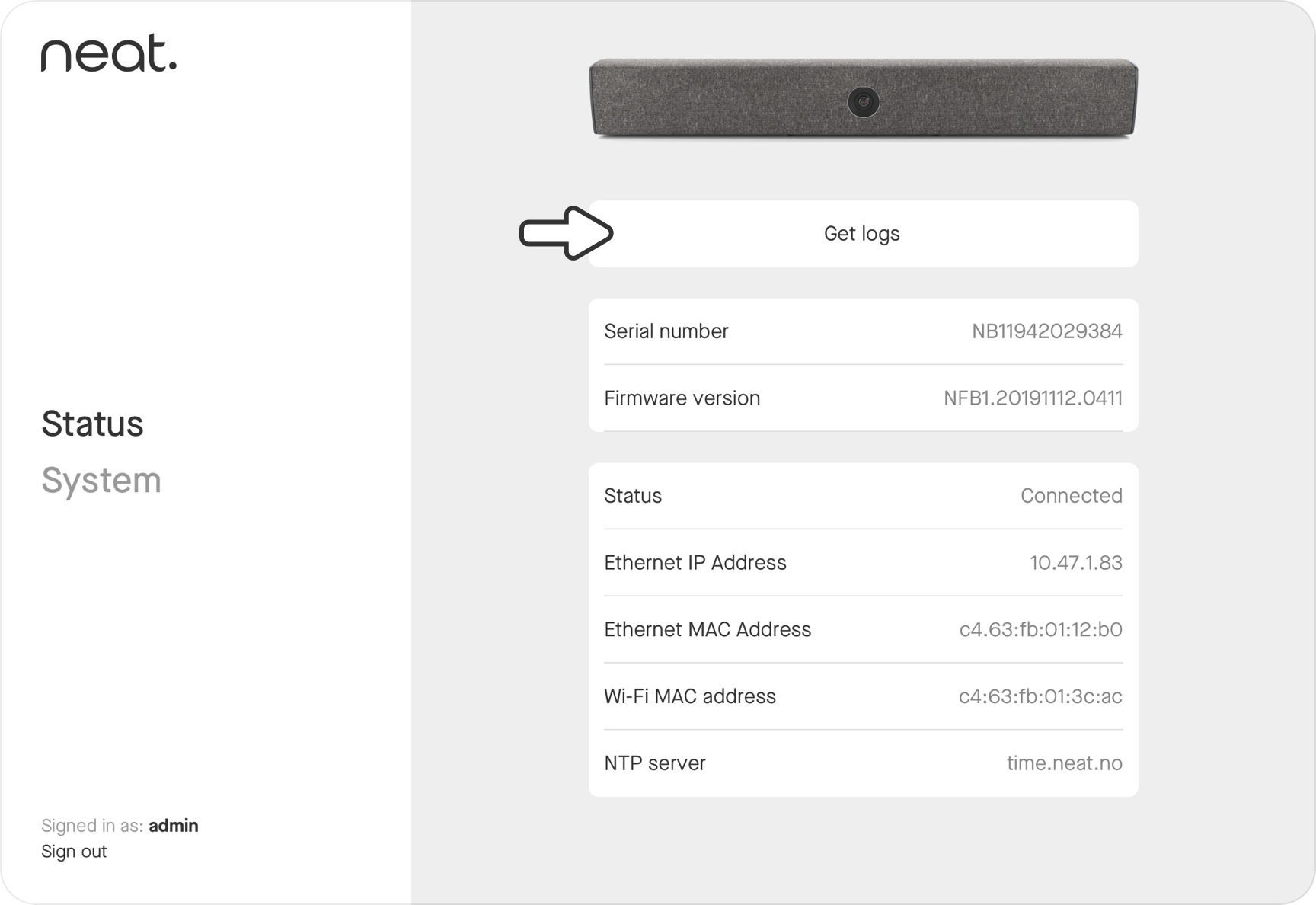 How to Download Logs - Neat Support