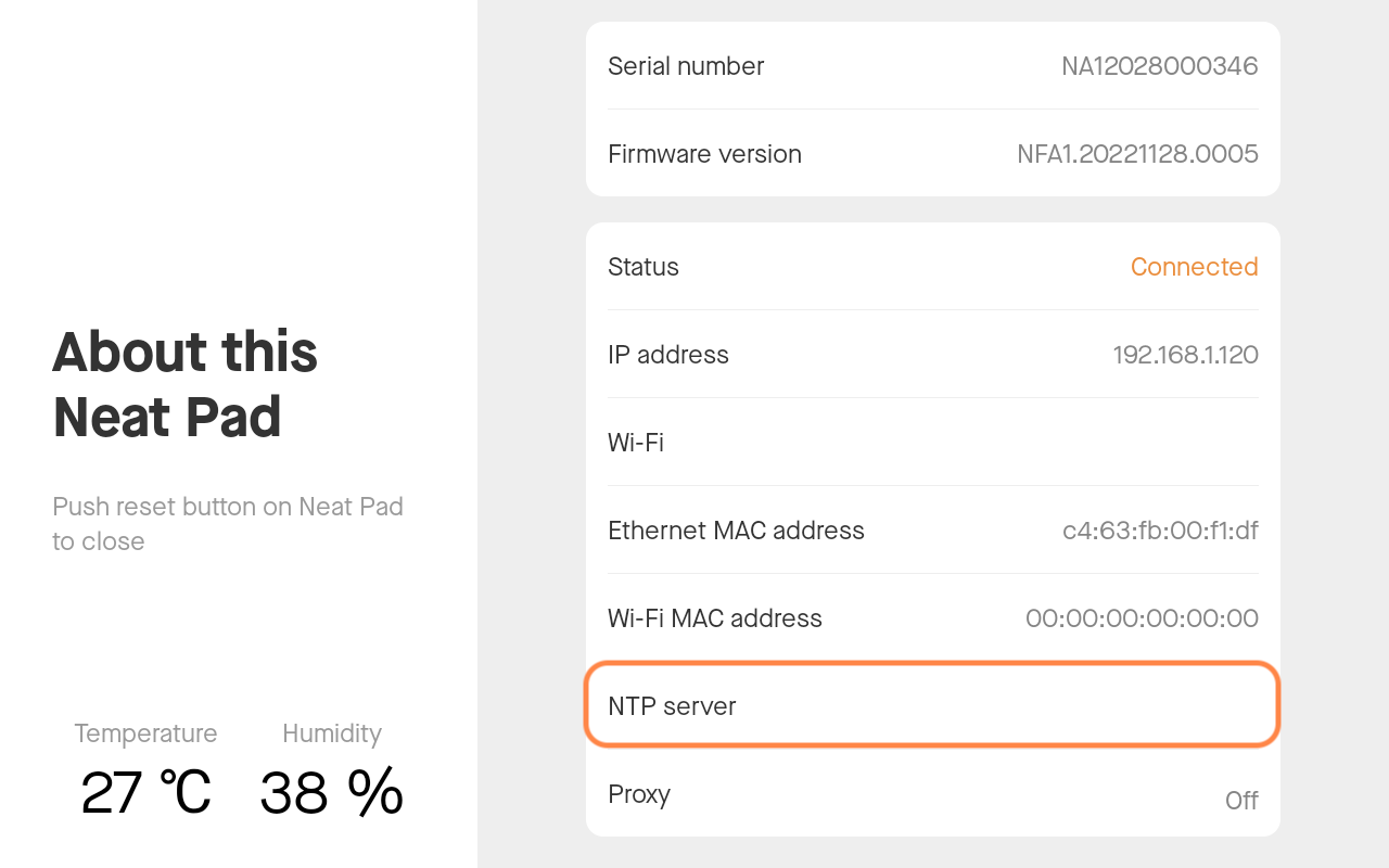 No Internet Connection - Neat Support