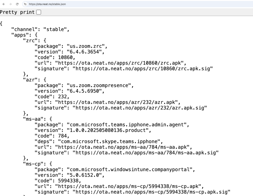 Checking Cloud storage and other URLs are accessible - Neat Support