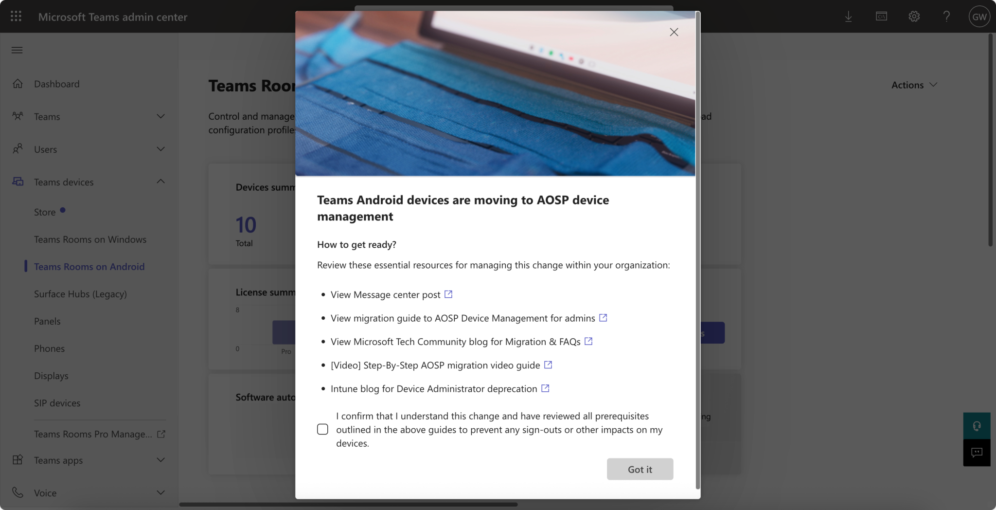 Neat Devices and Microsoft Teams AOSP Device Management Migration - Neat Support