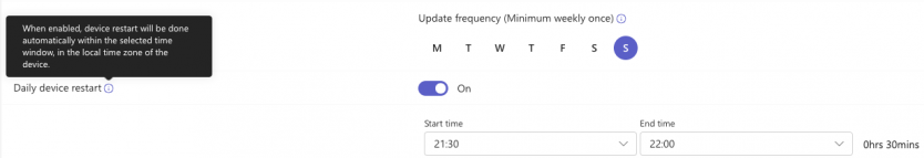 Microsoft Teams Devices: Maintenance Window and Daily Reboots - Neat Support