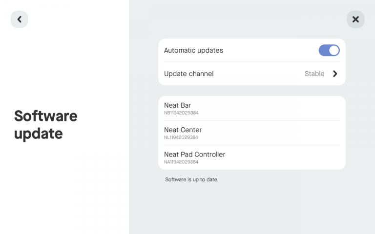 Neat Preview Channel Firmware - Neat Support