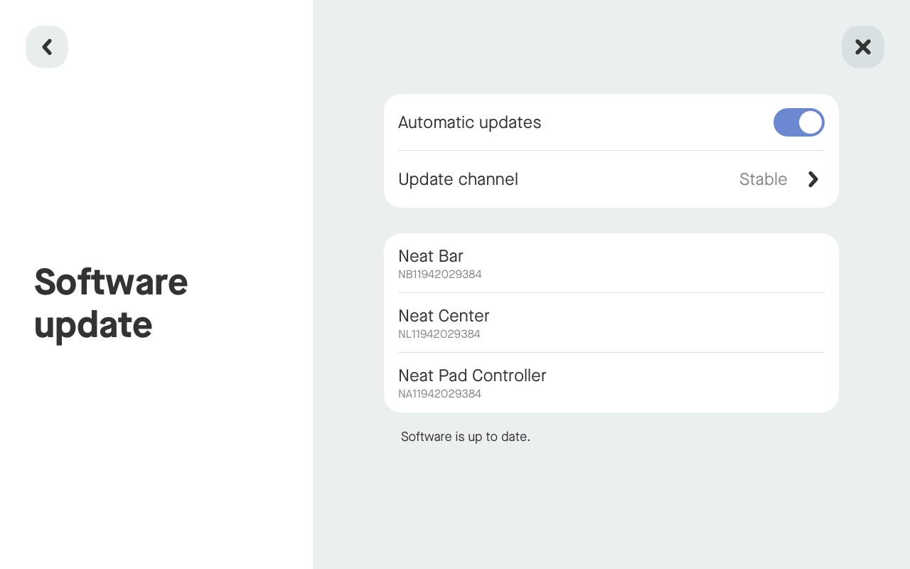 Neat devices: Versions 24.5.0 and 24.5.1 Release Notes - Neat Support