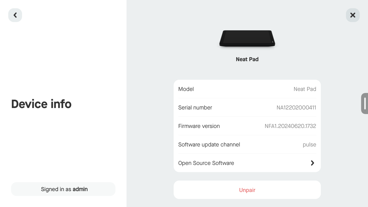 Neat Preview Channel Firmware - Neat Support