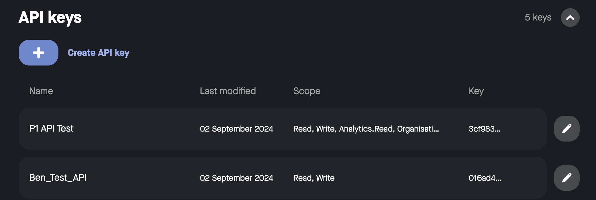 Managing API accounts on Neat Pulse management platform - Neat Support