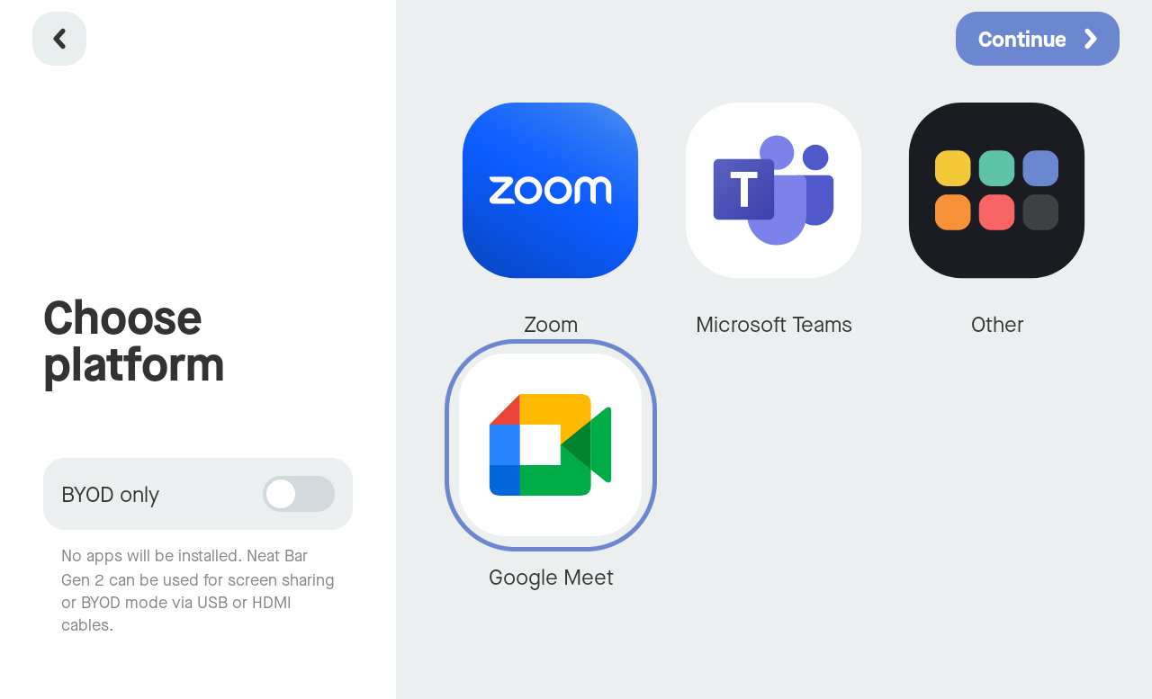 How to Install Google Meet on Neat Devices - Neat Support